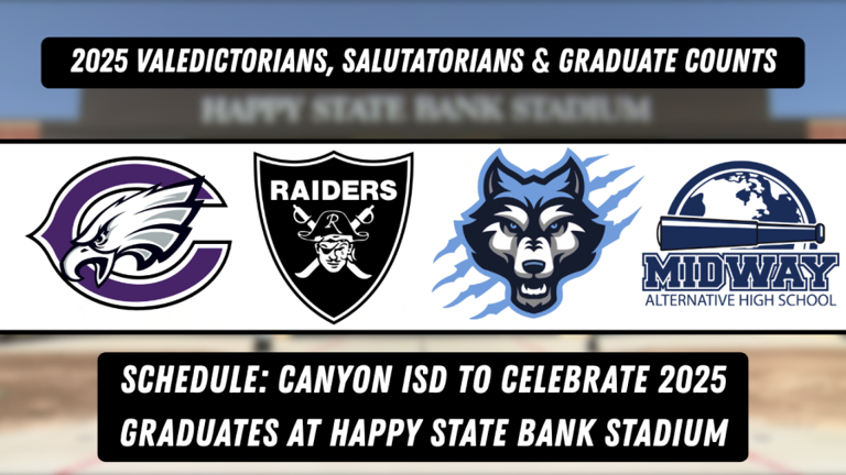 Schedule: Canyon ISD to celebrate 2025 graduates at Happy State Bank ...
