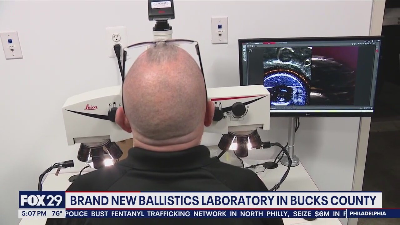 Inside the new ballistics laboratory in Bucks County