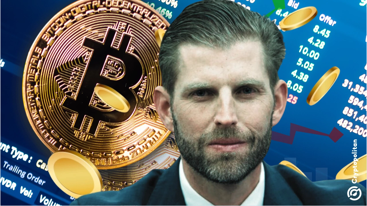 Eric Trump says the world is rushing to hoard Bitcoin right now