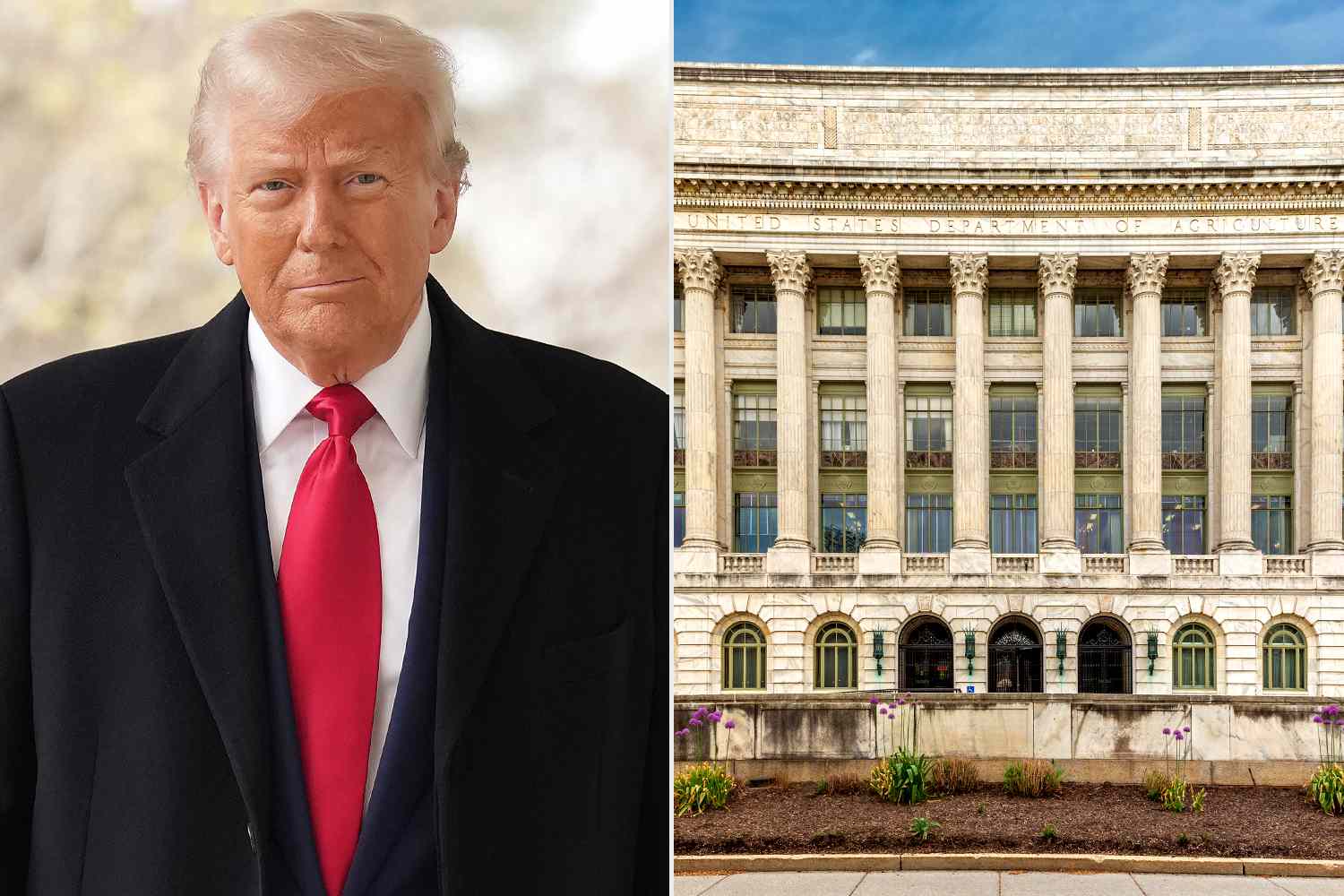 Giant Donald Trump Banner Outside of Agriculture Department Draws “1984 ...