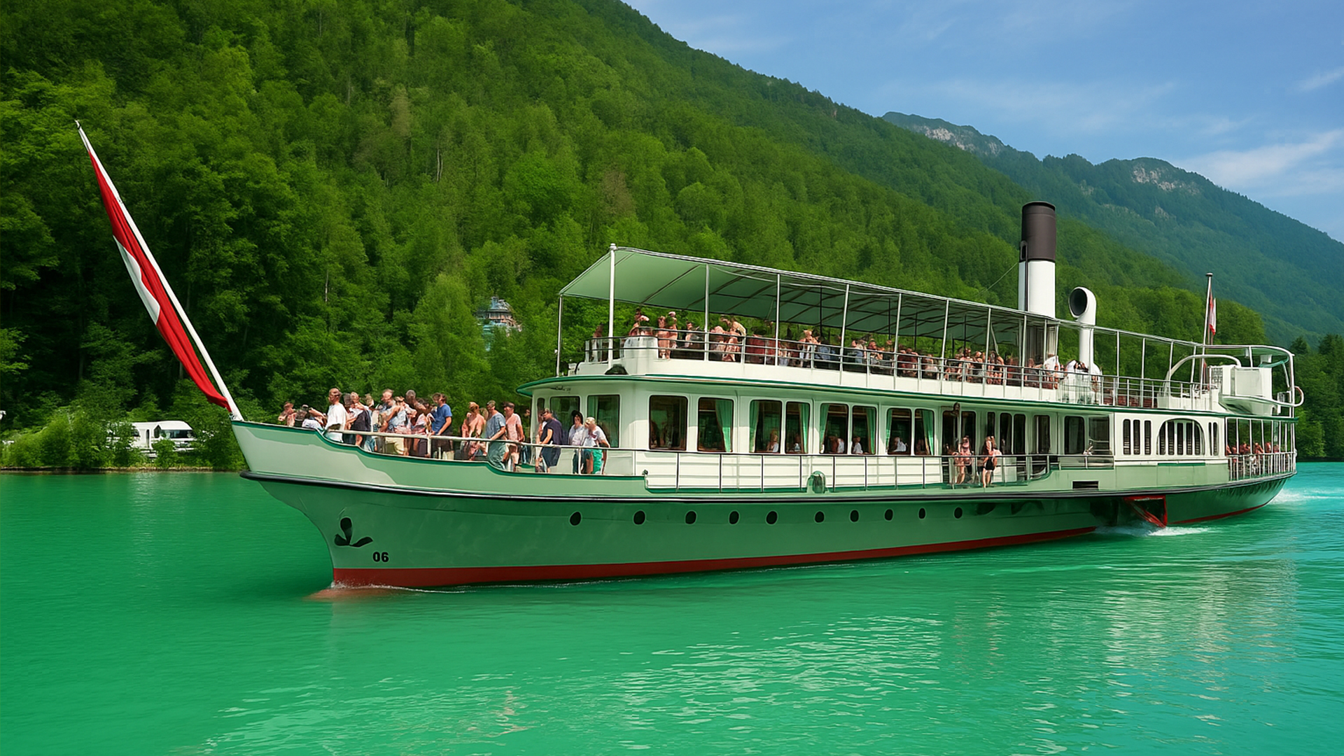 Switzerland 4K: Lake Brienz Boat Cruise on the Historic Lötschberg