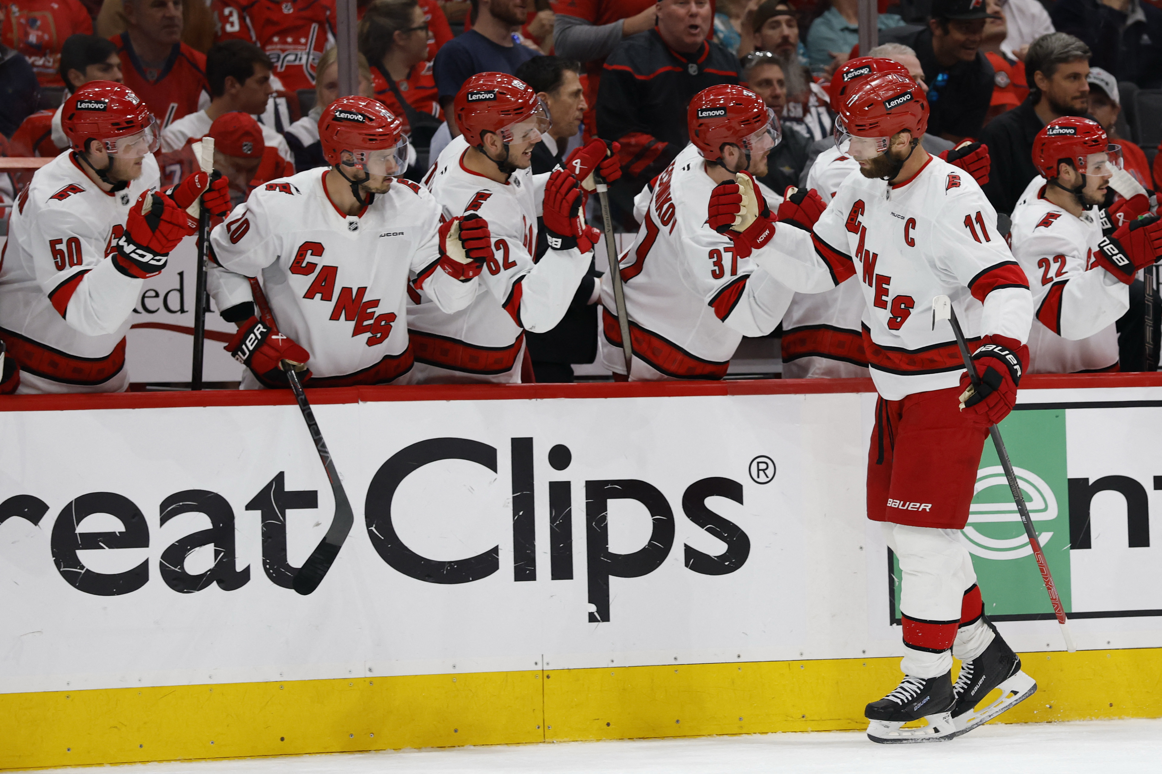 Hurricanes score late in Game 5, oust Capitals from Stanley Cup playoffs