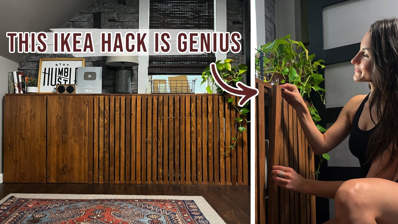 DIY Radiator Cover With HIDDEN Storage!