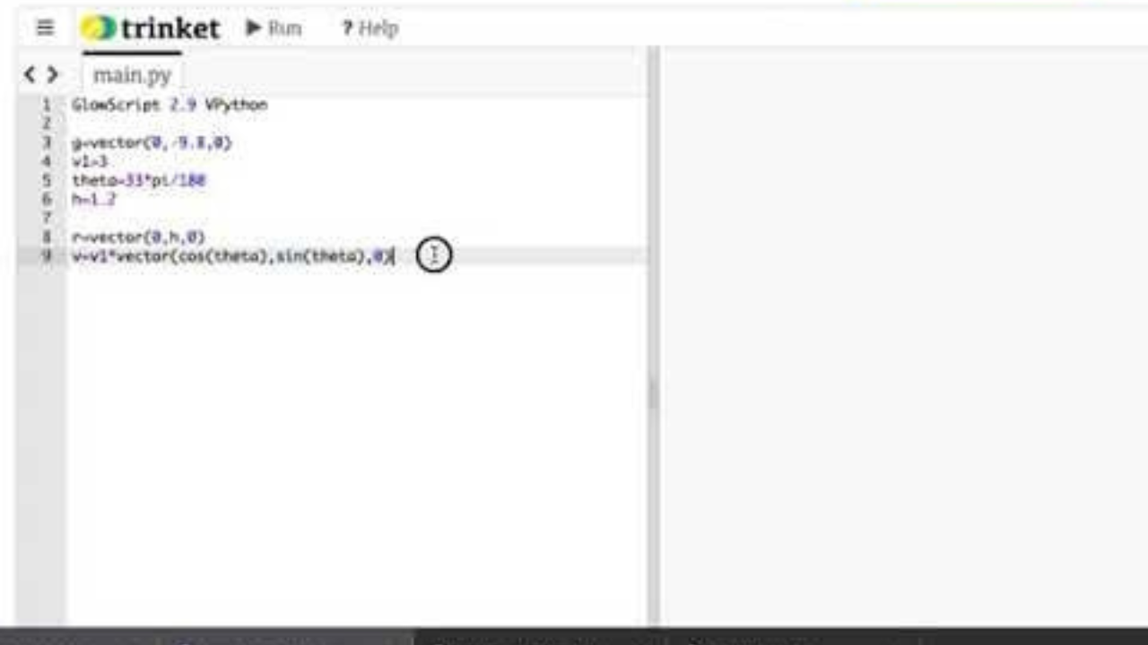 Numerical Calculation of Projectile Motion in Python