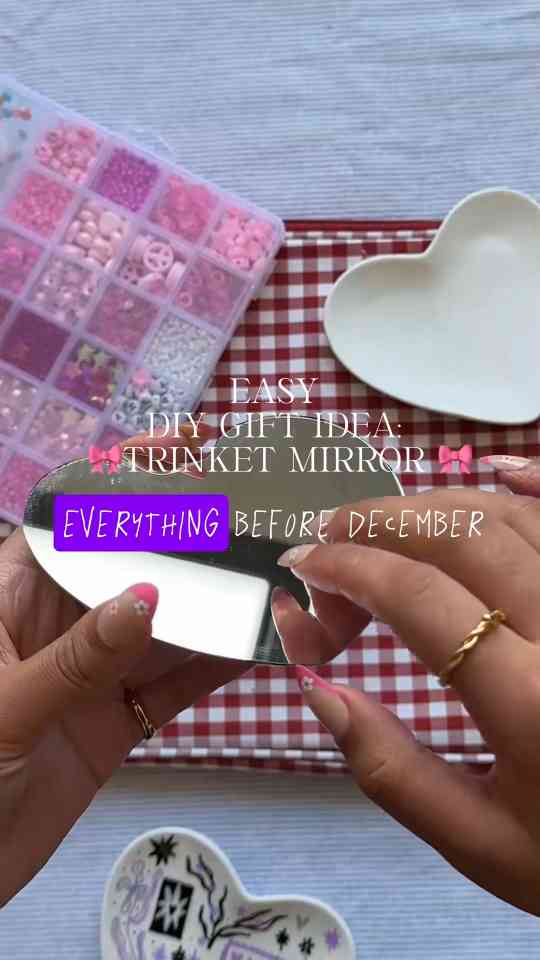 Beaded Mirrors Might Be My New Obsession — Check Out This DIY Gift!