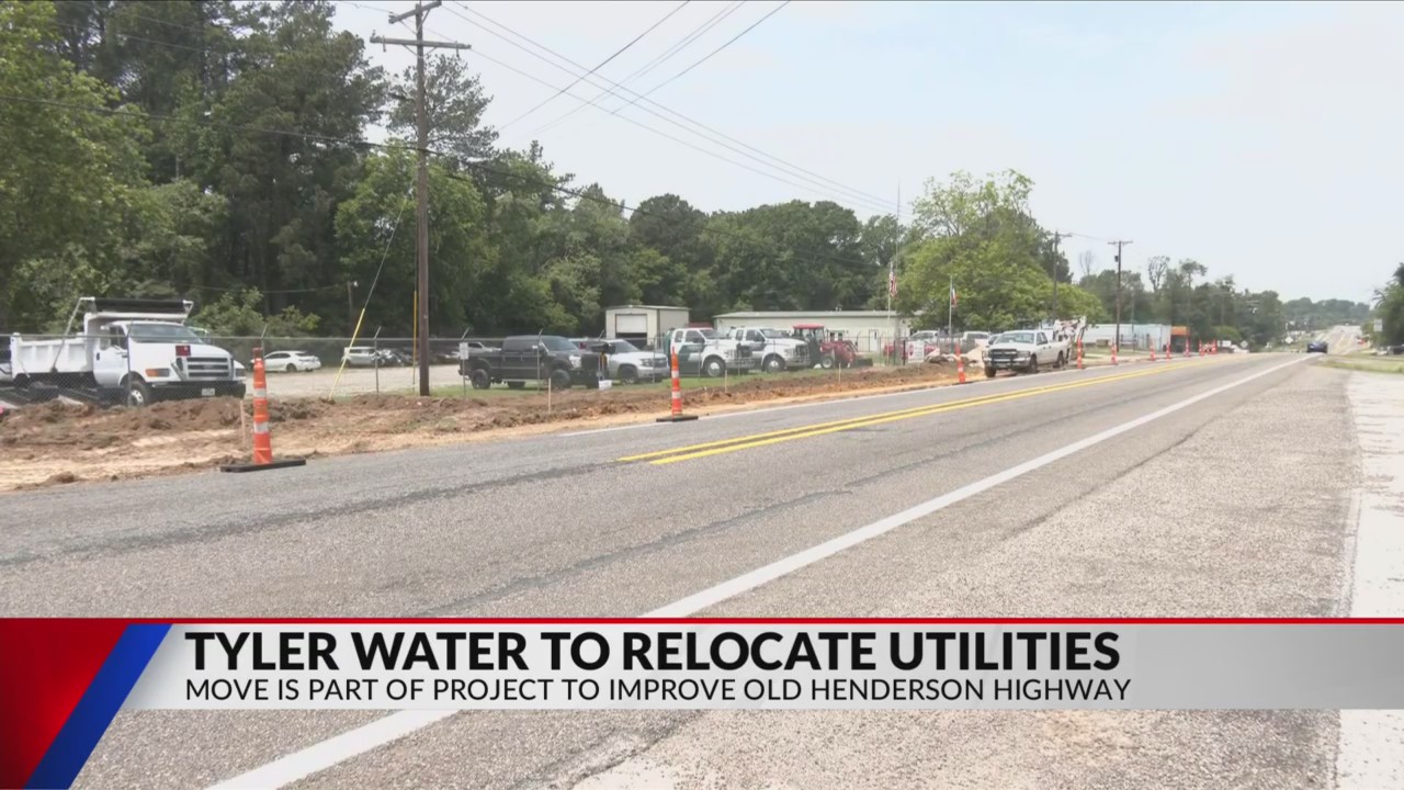 Tyler Water Utilities will partly relocate for highway widening