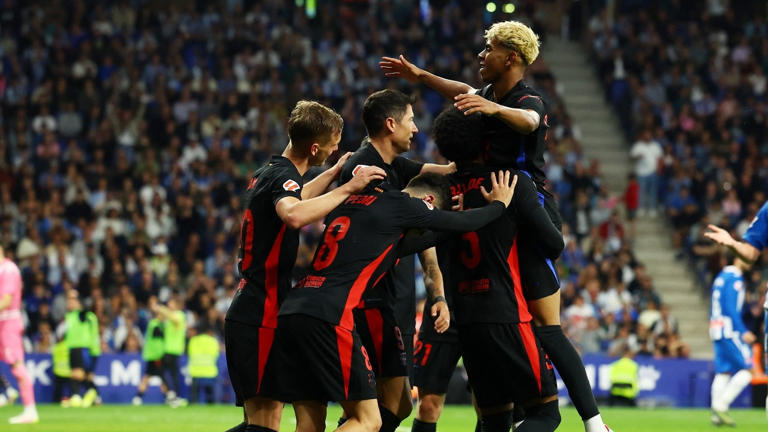 Barcelona completes treble with 28th La Liga title after beating Espanyol