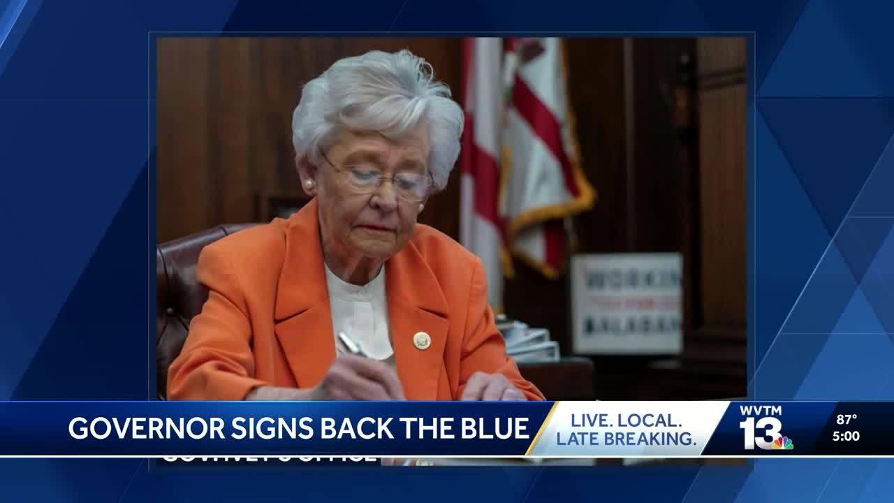 Gov. Ivey signs controversial 'Back the Blue' bill protecting police