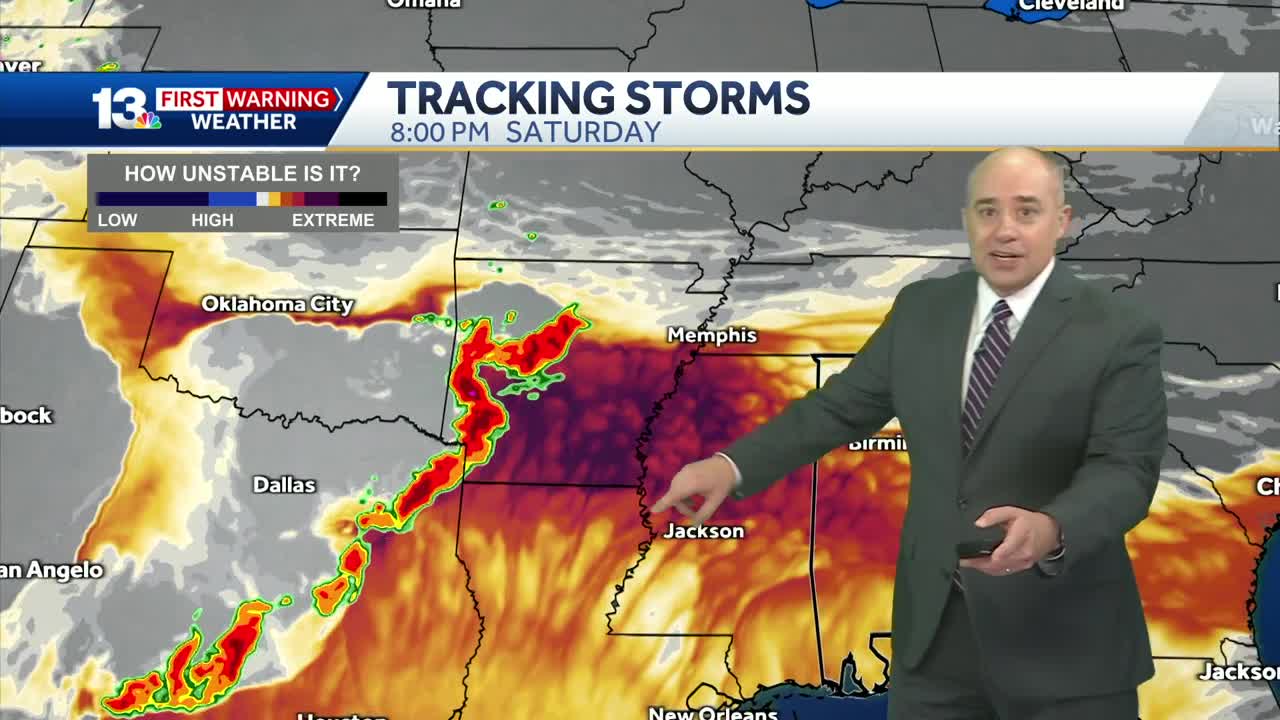 Tracking Storms: Major severe weather outbreak north of Alabama Friday, storms in our weekend ...