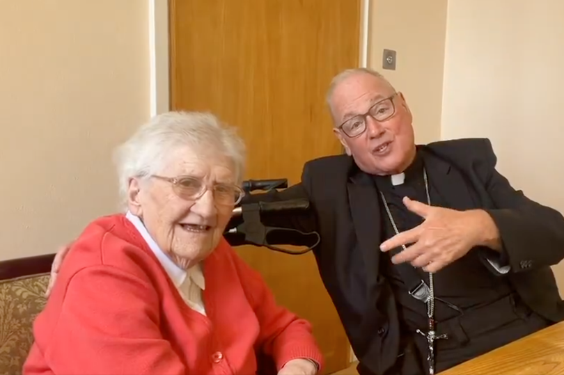 Archbishop of New York Cardinal Timothy Dolan visits old teacher in ...