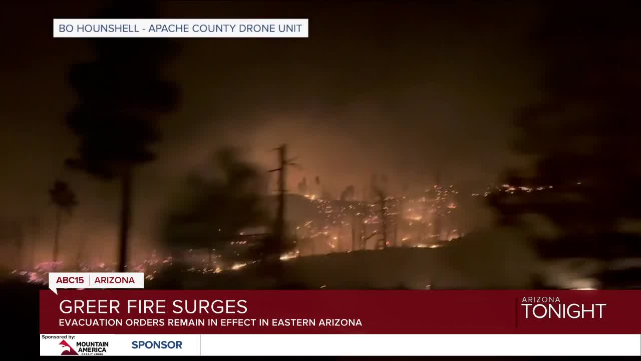Greer Fire grows to over 10,500 acres as communities remain evacuated