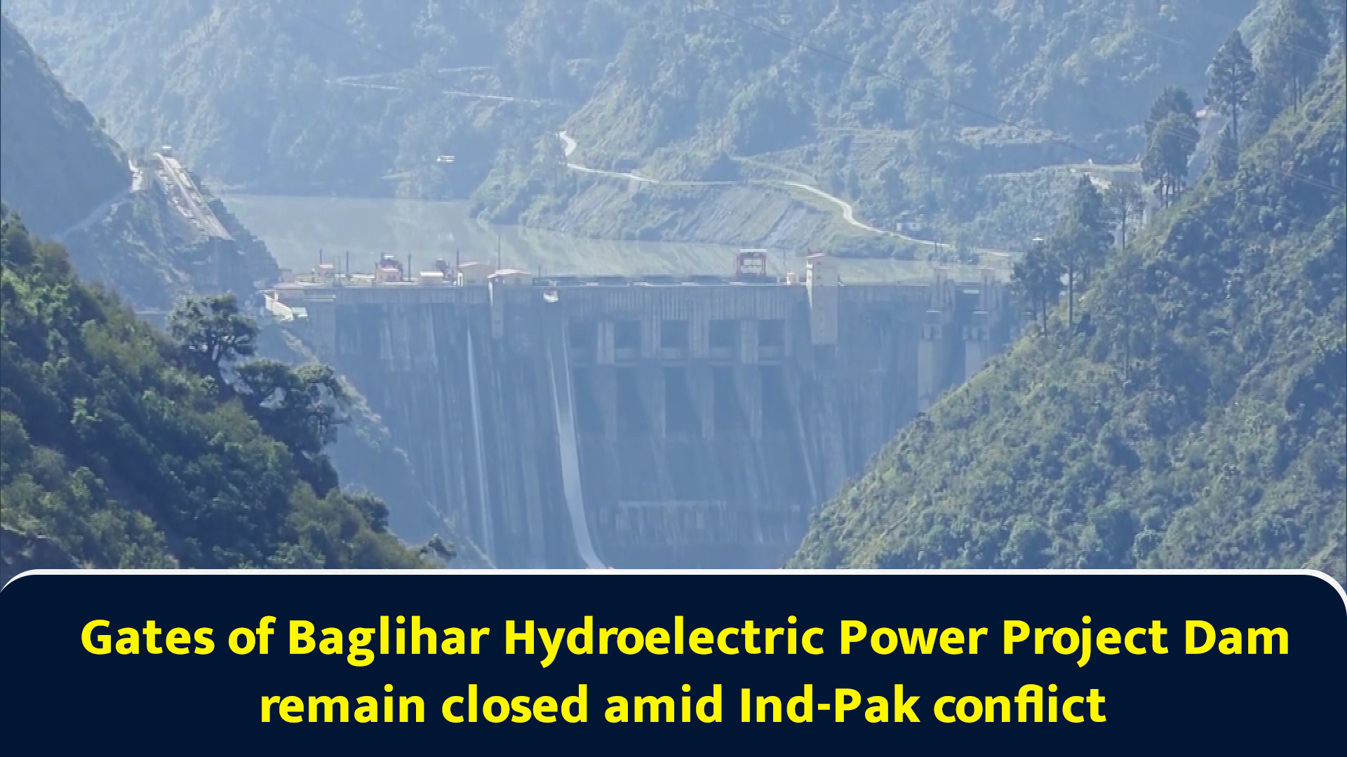 Gates of Baglihar Hydroelectric Power Project Dam remain closed amid ...