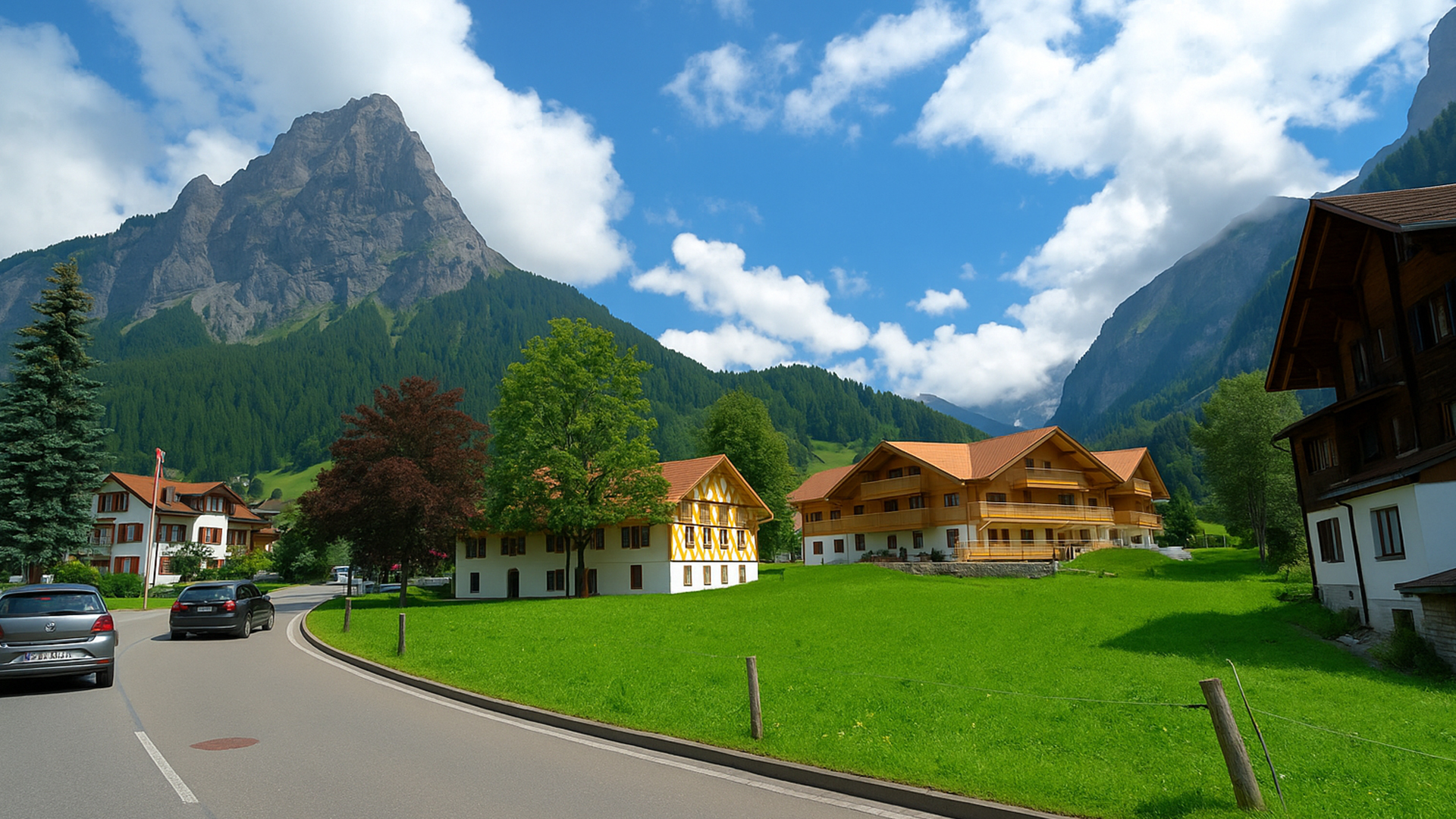 Explore the Alpine Charm of Kandersteg, Switzerland (4K)