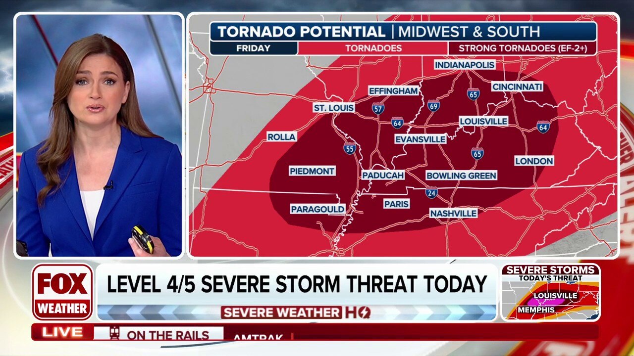 Severe Storm Outbreak Likely Friday With Giant Hail Strong Tornadoes