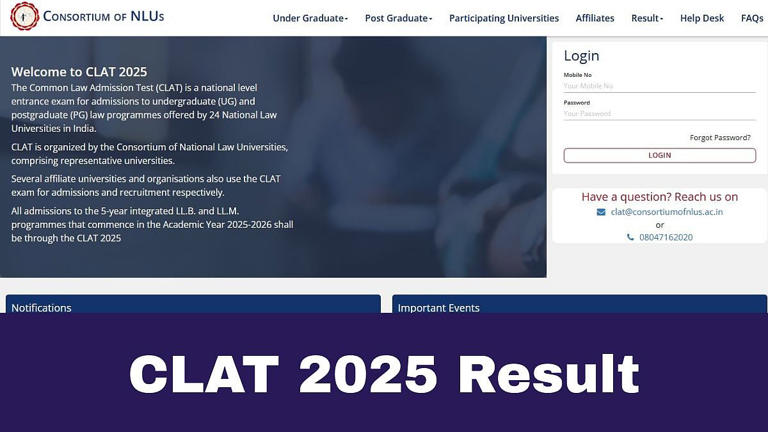 CLAT 2025 Result Updates: CLAT Revised Final Scorecard Expected To Be ...