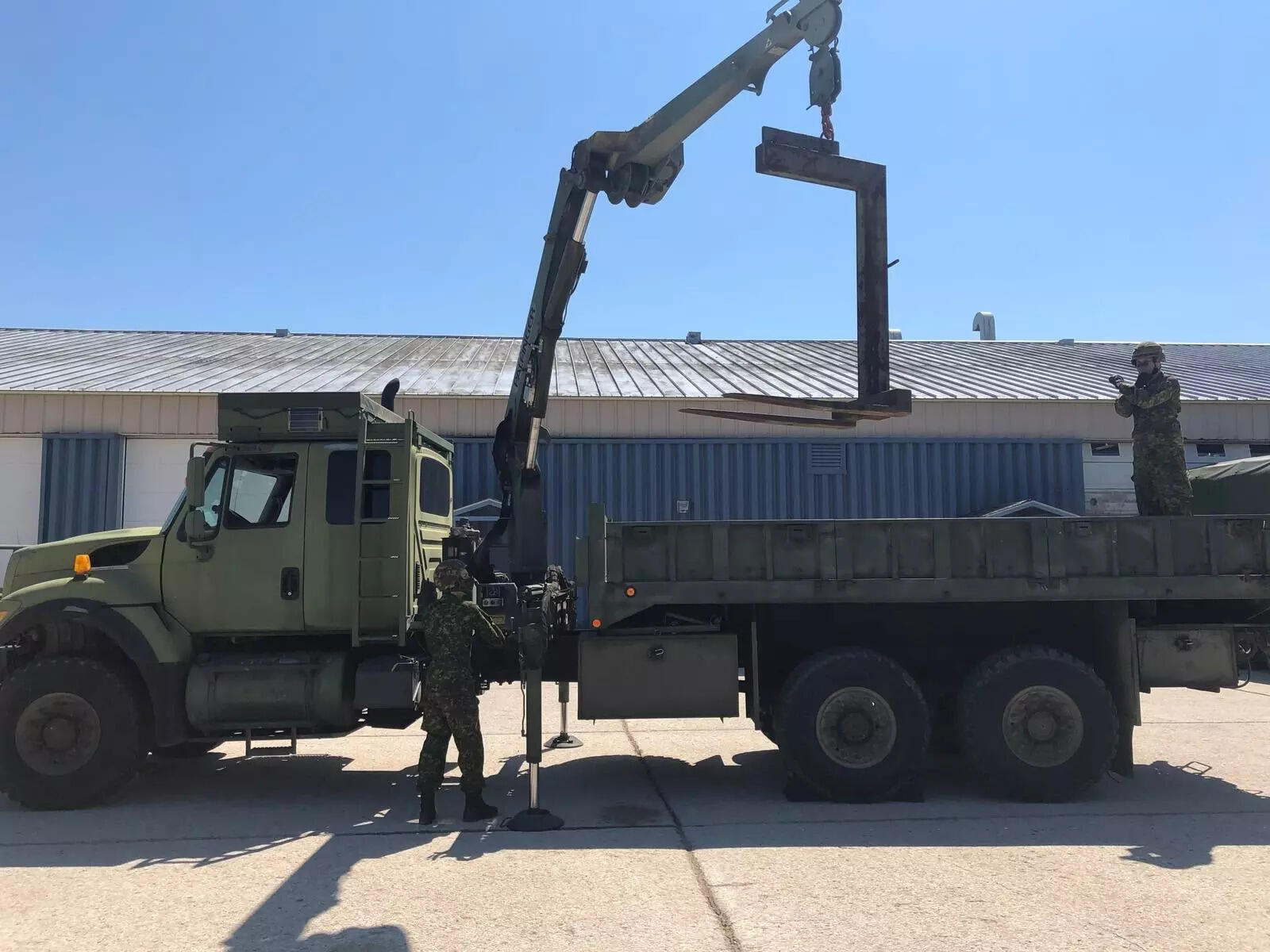 Canadian Armed Forces move military vehicles for G7 Summit 2025 in ...