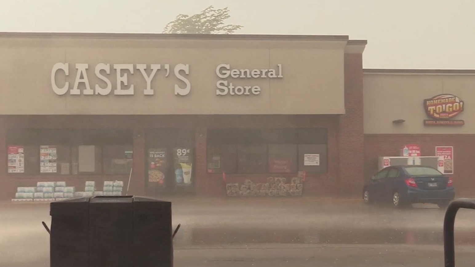 Severe weather threat subsides after downing trees, knocking out power