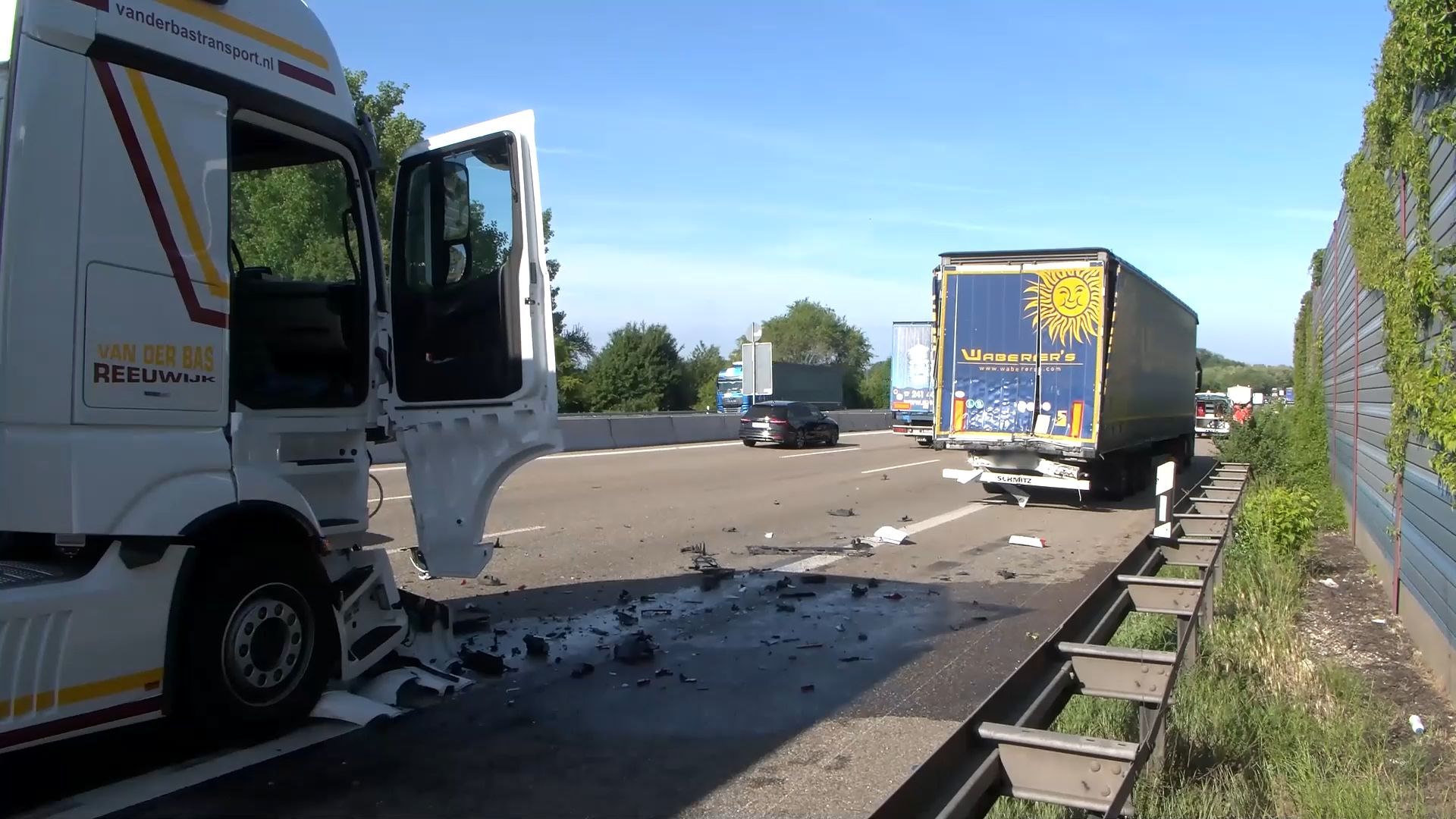 LKW-Auffahrunfall auf A6 – 75.000 Euro Schaden, keine Verletzten