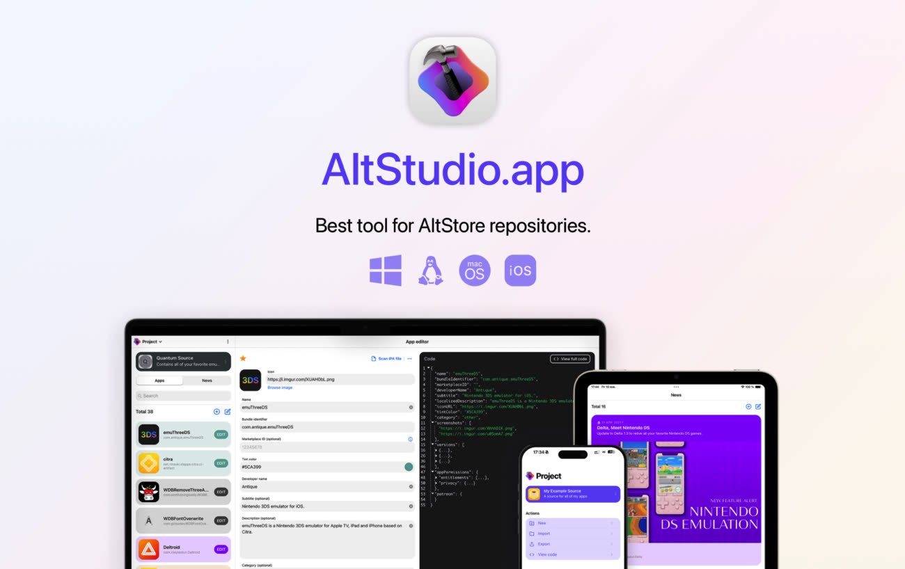 AltStudio simplifie la création de sources pour AltStore