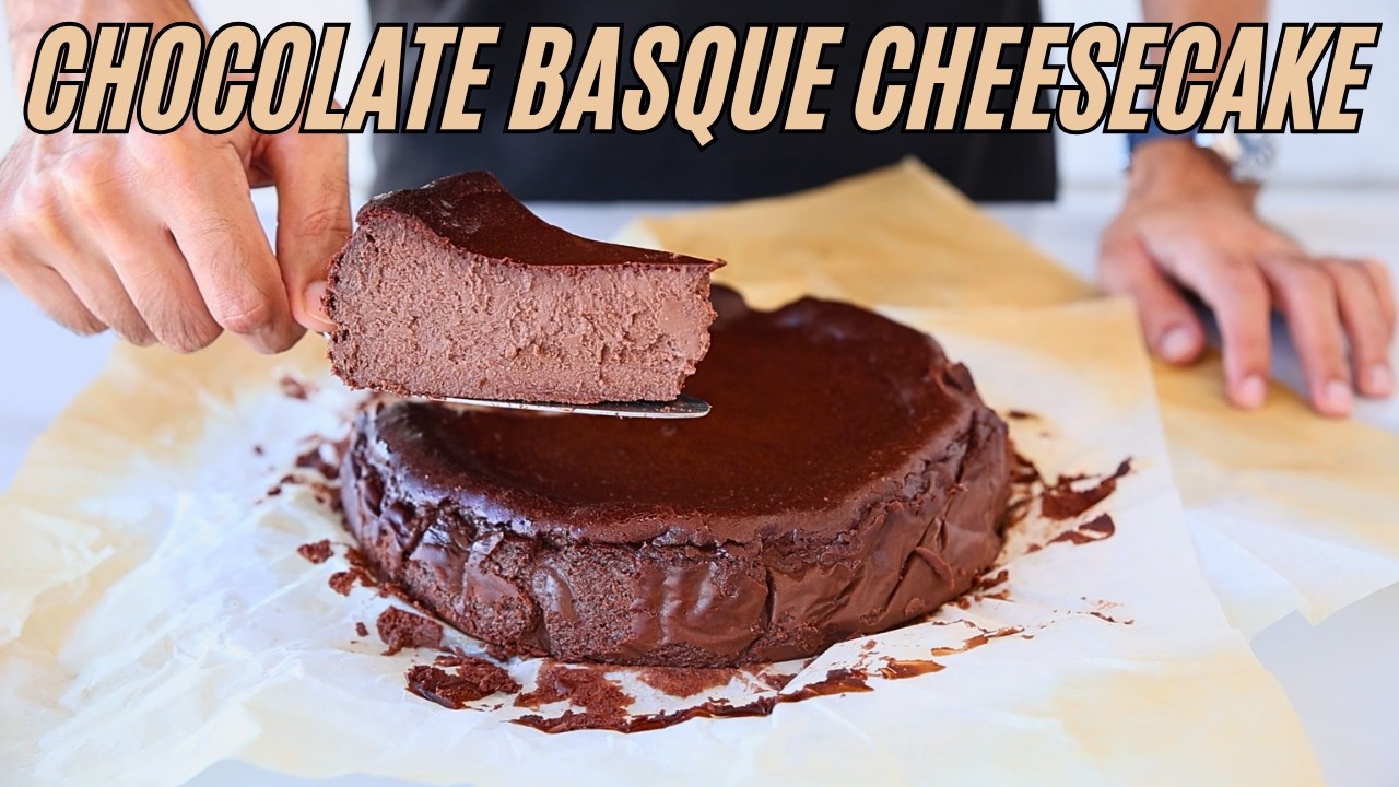 Burnt Chocolate Cheesecake | Basque-Style Recipe