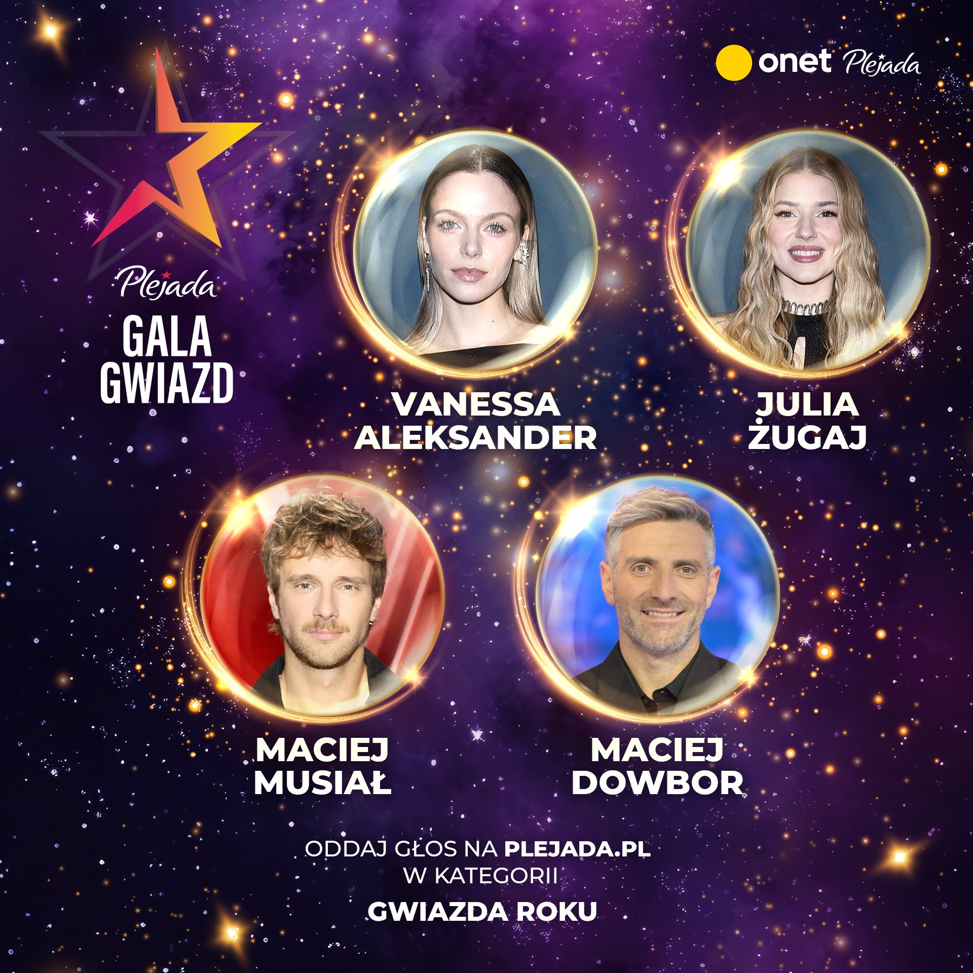 Zagłosuj w Plebiscycie Gwiazdy Plejady 2025. Oto wszyscy nominowani