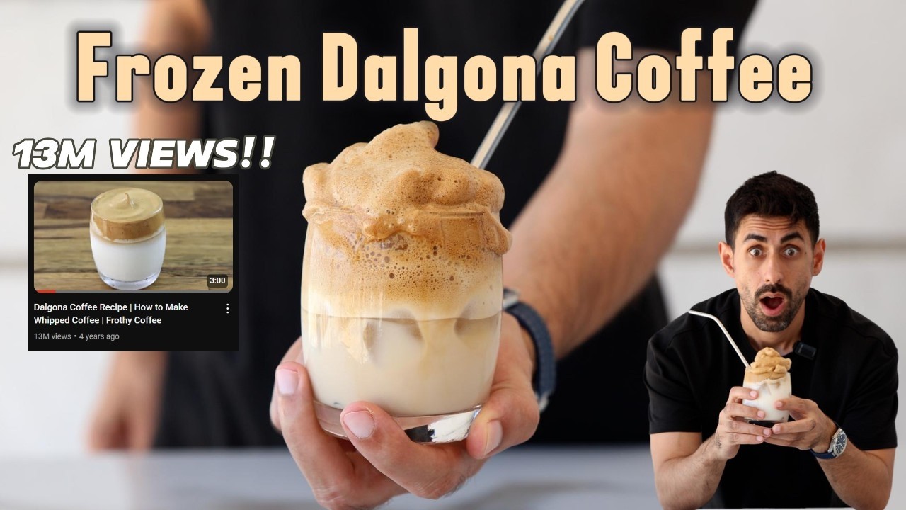 Easy Trying Viral Frozen Whipped Coffee | Dalgona Coffee