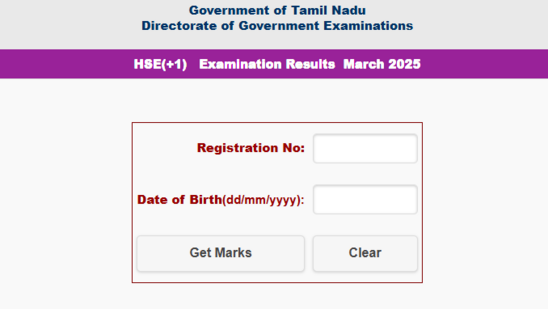 TN 11th HSE Result 2025 OUT Live: Direct link to check Tamil Nadu Class ...