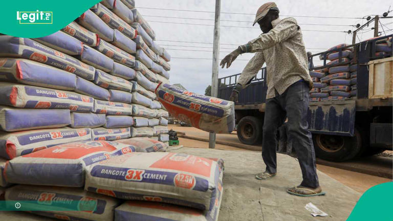 See the new cement prices for Dangote, BUA, others after cost freezing for FG
