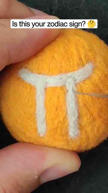 Gemini Zodiac Sign ASMR Needlefelt Art