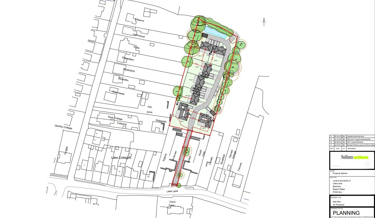 Plans to replace a stable with seven homes in a West Sussex village ...