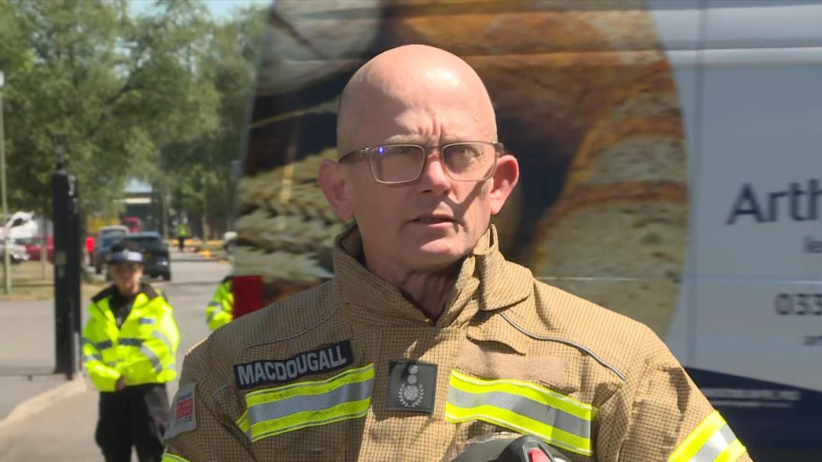 Firefighters and member of public killed in fire at former RAF base named