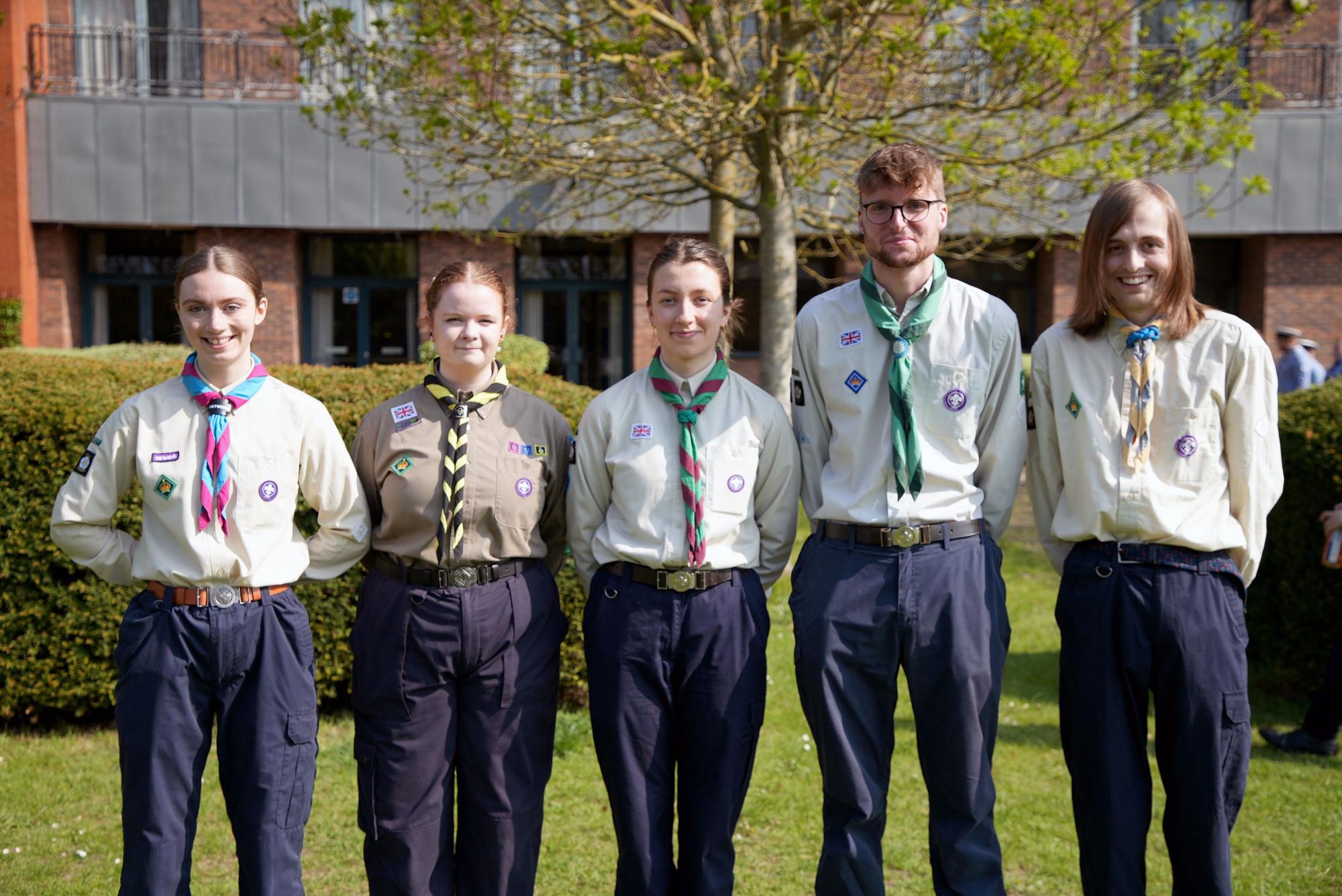 Chief Scout, Dwayne Fields Congratulates Norah Fox and Lewis Hodgson ...
