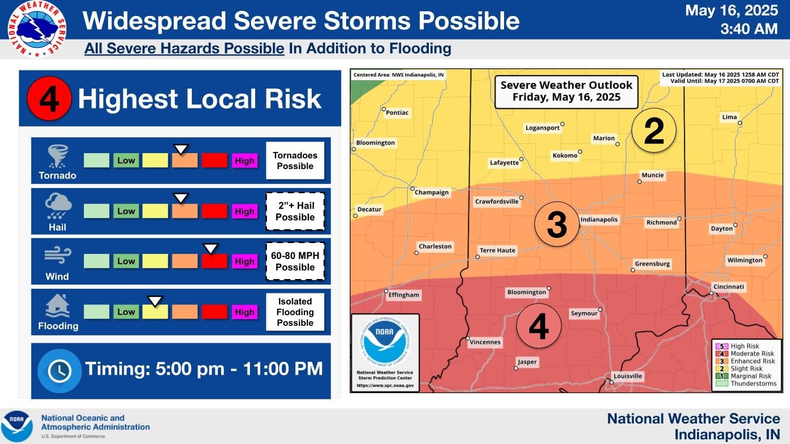 Severe storms could bring tornadoes, egg-sized hail on May 16. Here's ...