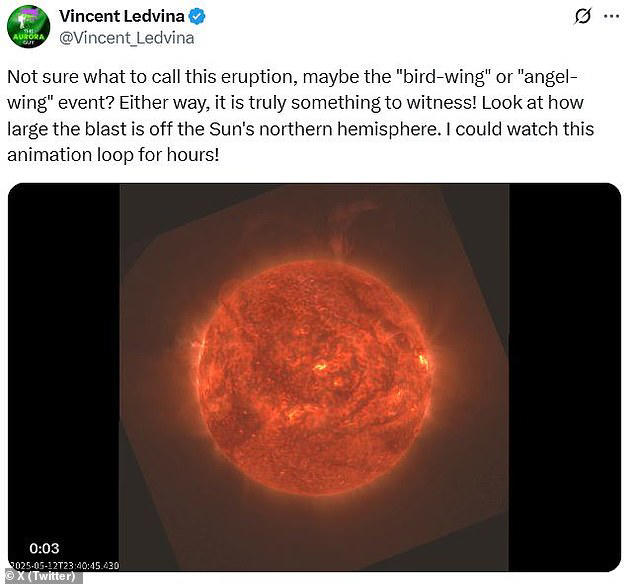 Scientists issue update on the massive 'bird wing' eruption from the sun