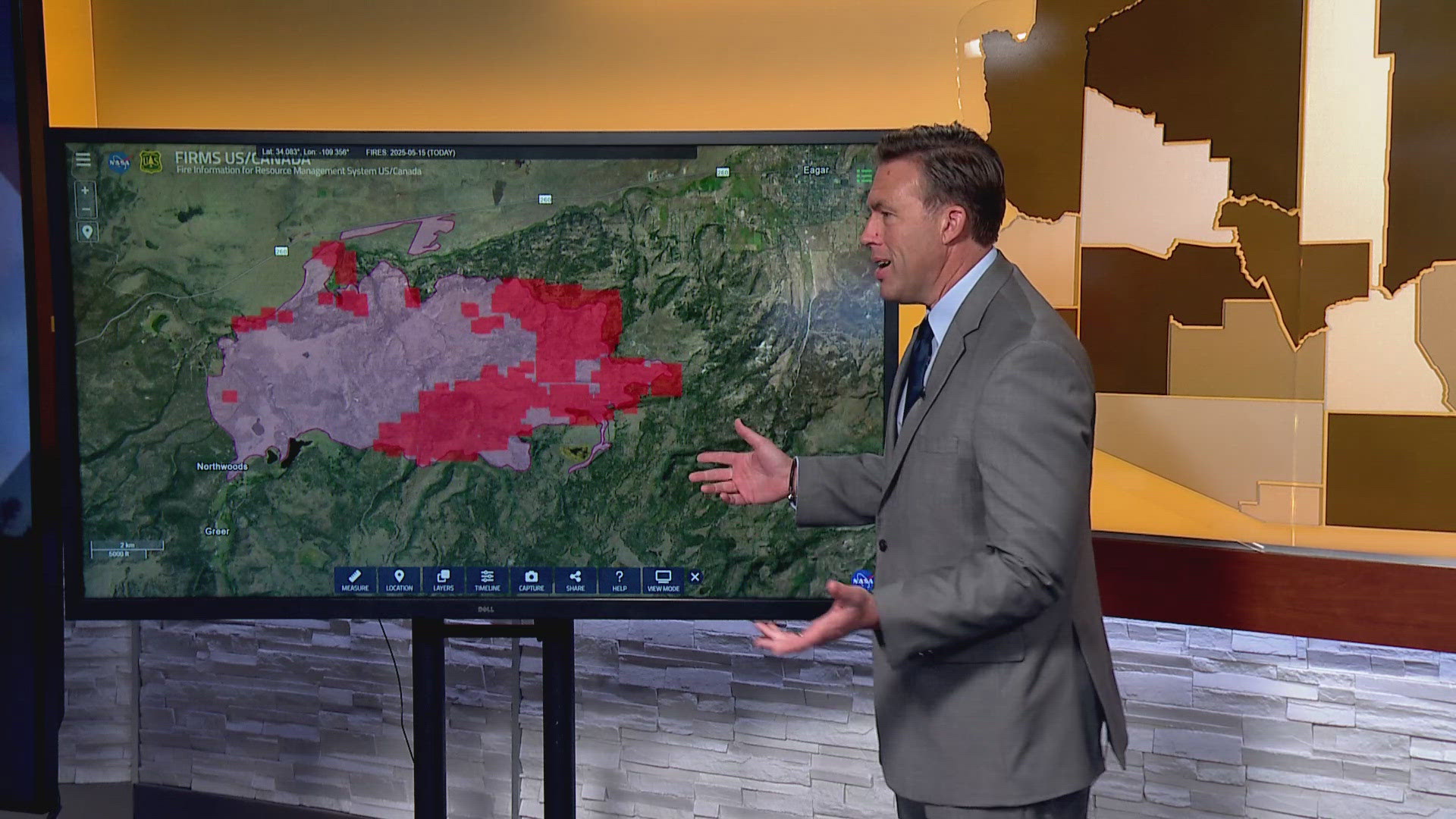 Taking a closer look at the perimeter of the Greer Fire in Arizona