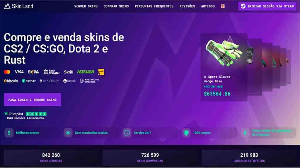 Qual o melhor site para vender skins CS:GO/CS2 do Brasil?
