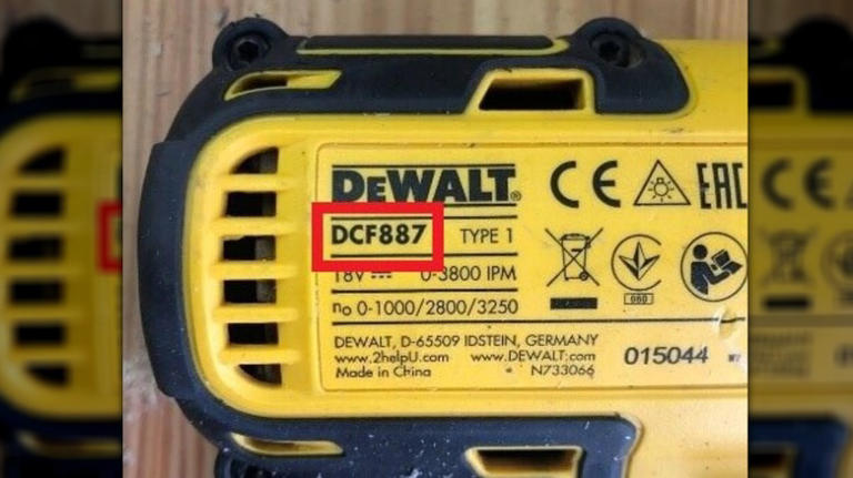 Where To Find Your DeWalt Model Number (And How To Decode It)