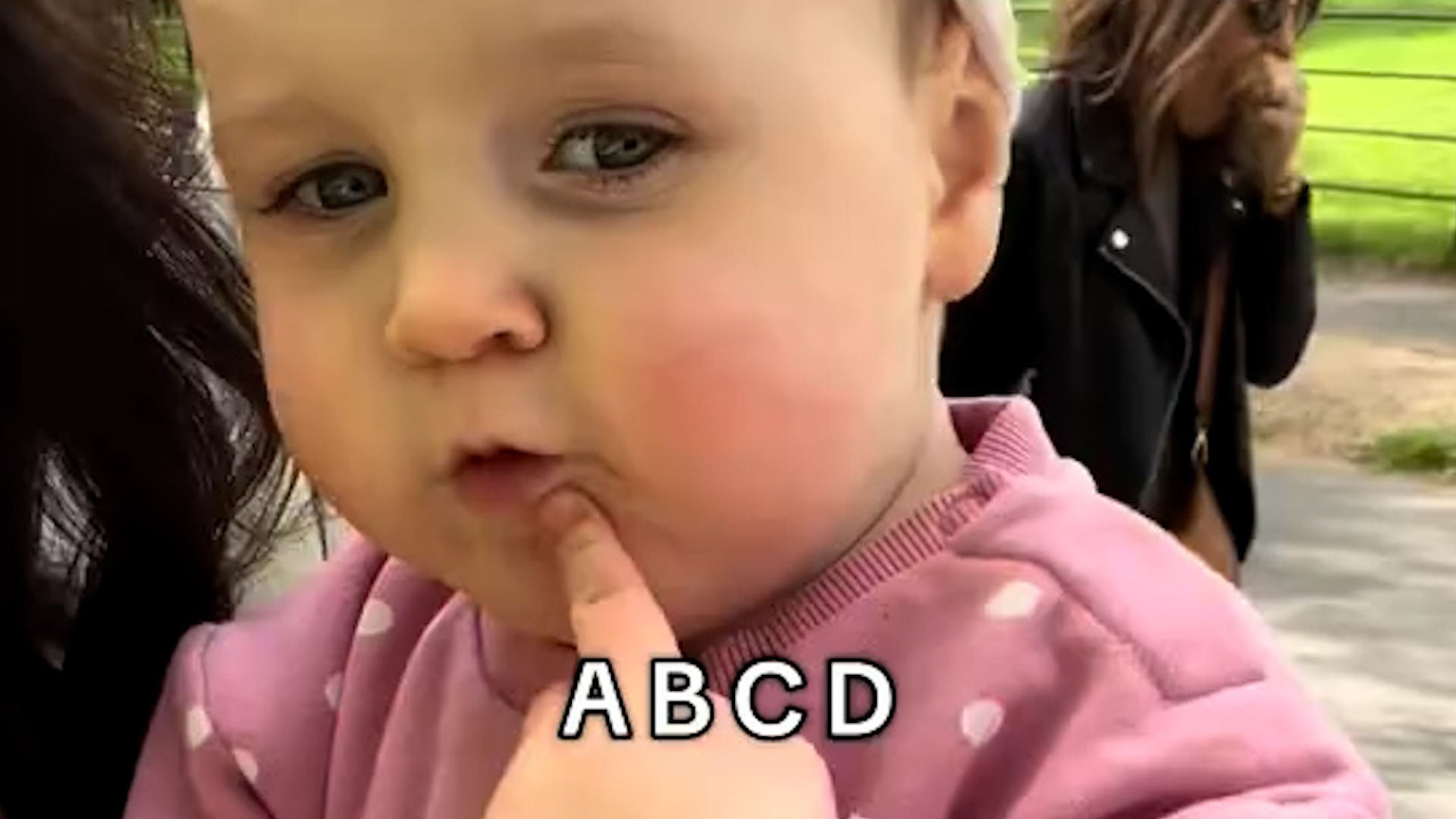 Adorable toddler, 17 months, sings ABCs from start to finish