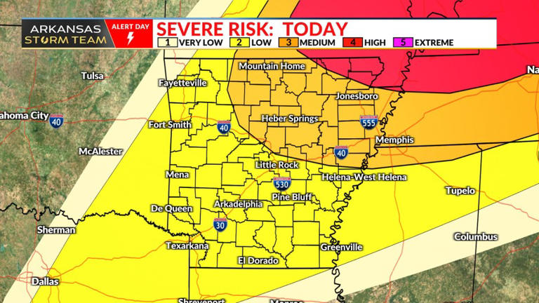 Arkansas Storm Team Blog: Several rounds of severe storms likely