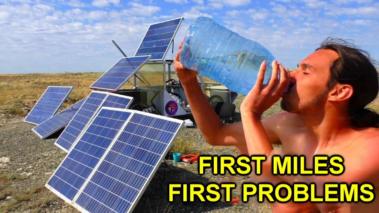 Homemade DIY Electric Sun Car | Great Journey on Solar Power! Part 1