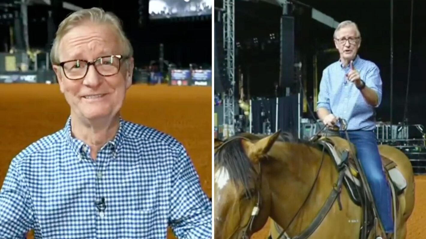 Steve Doocy Returns to ‘Fox and Friends’ Riding a Horse