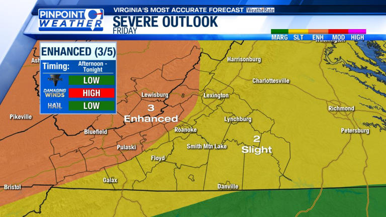 Pinpoint Weather: Severe storms possible today into tonight