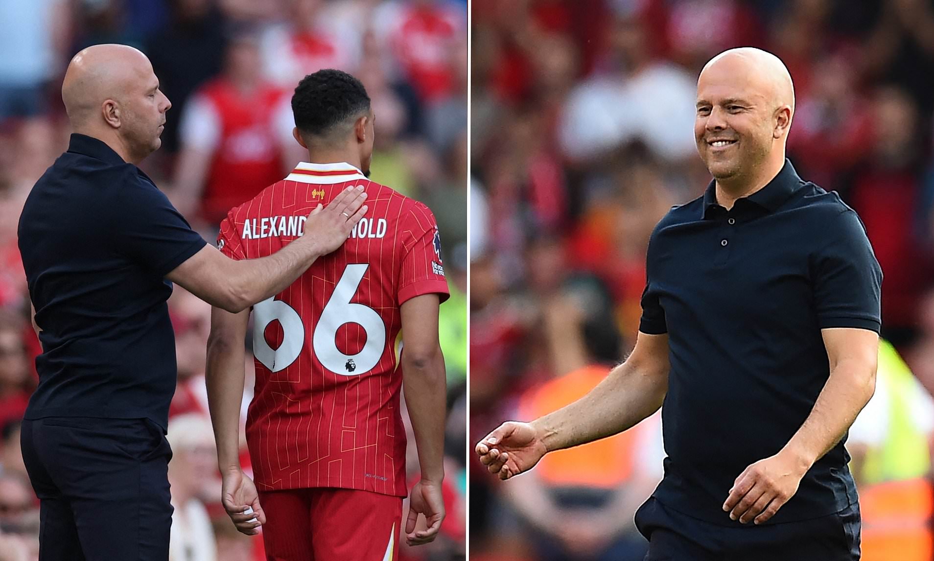 Arne Slot says it is 'time to draw a line under' Trent Alexander-Arnold ...