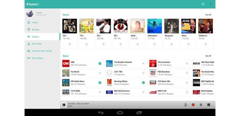 TuneIn Radio para Android: Guía completa para escuchar más de 100 000 estaciones de radio y podcasts