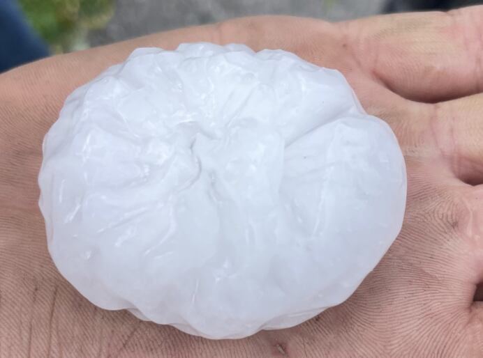 VIEWER PICTURES: Large hail falls on the Ozarks Friday