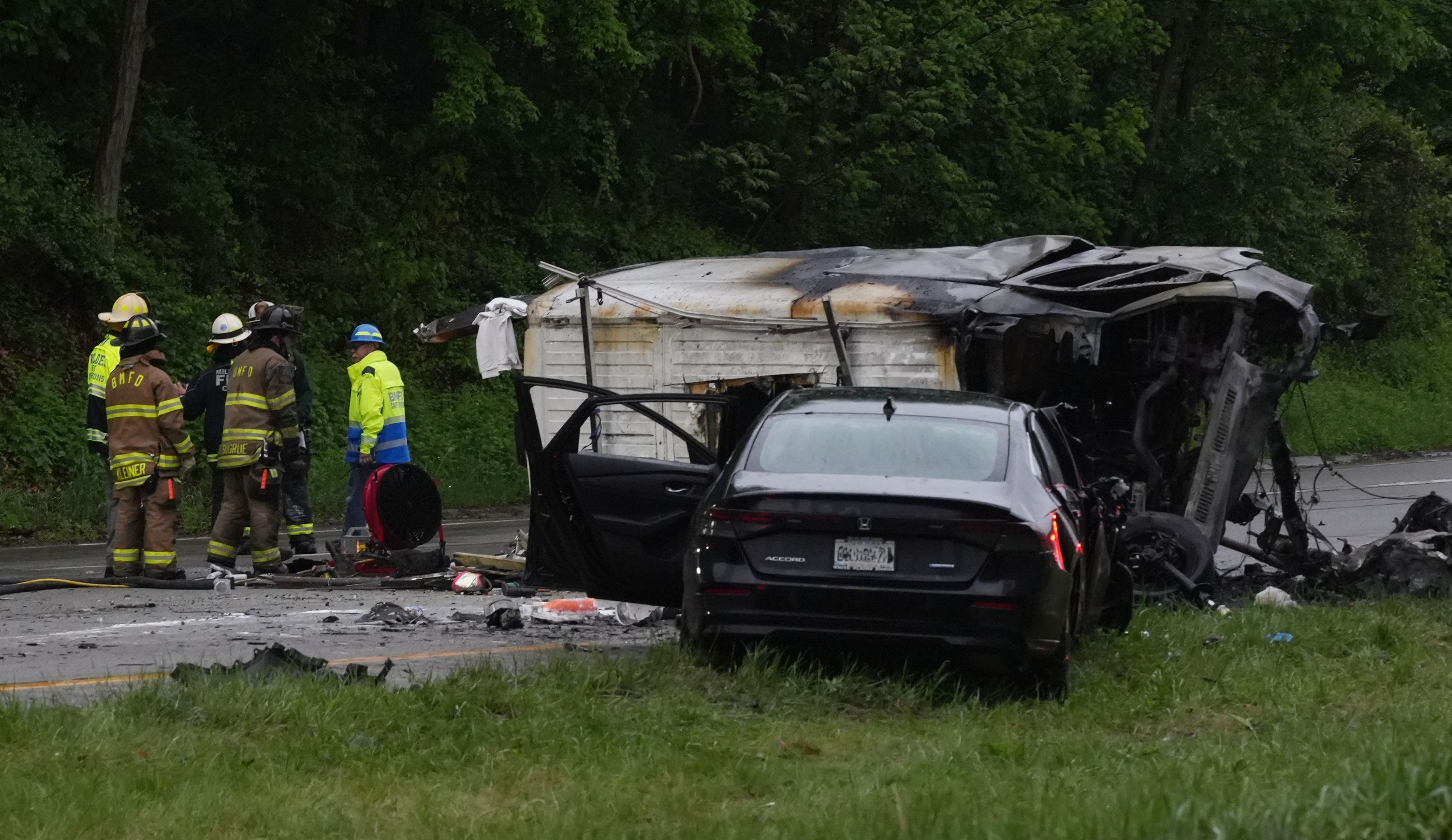 Three Monmouth County men killed in fiery Taconic State Parkway crash ...
