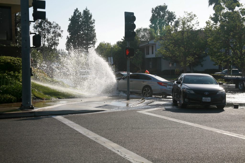 Driver Crashes into Fire Hydrant, Shears Thousands of Gallons