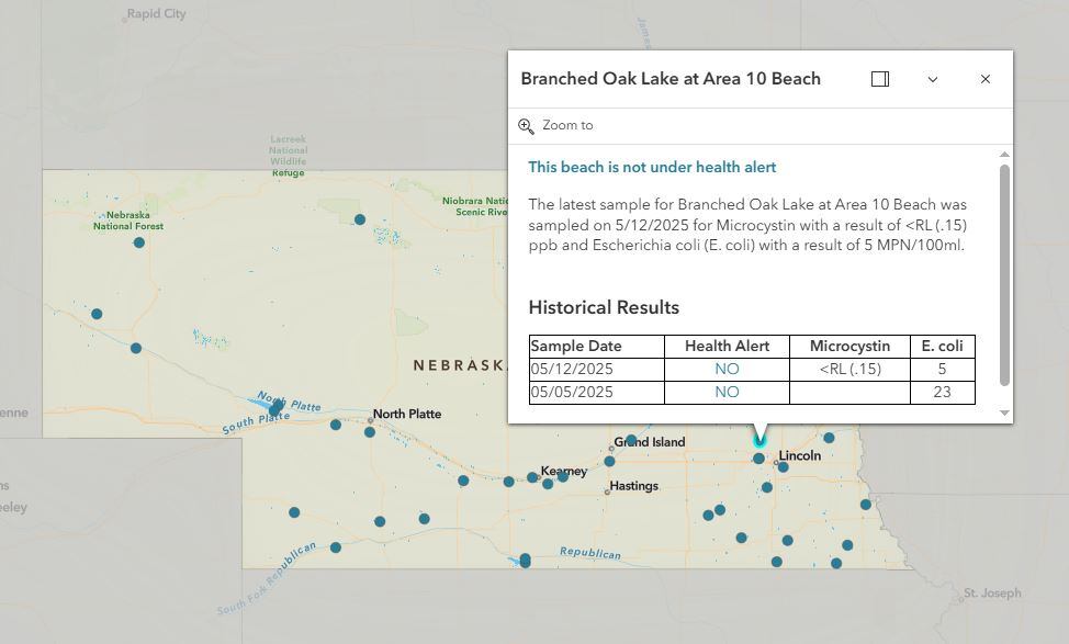 Nebraska launches interactive map to track toxic algae at state lakes
