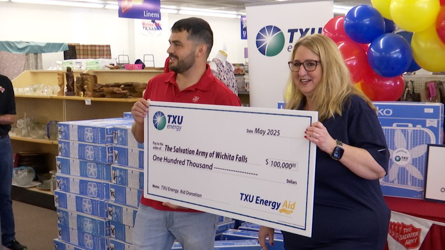 Salvation Army gets $100K for utilities aid program, holds fan giveaway