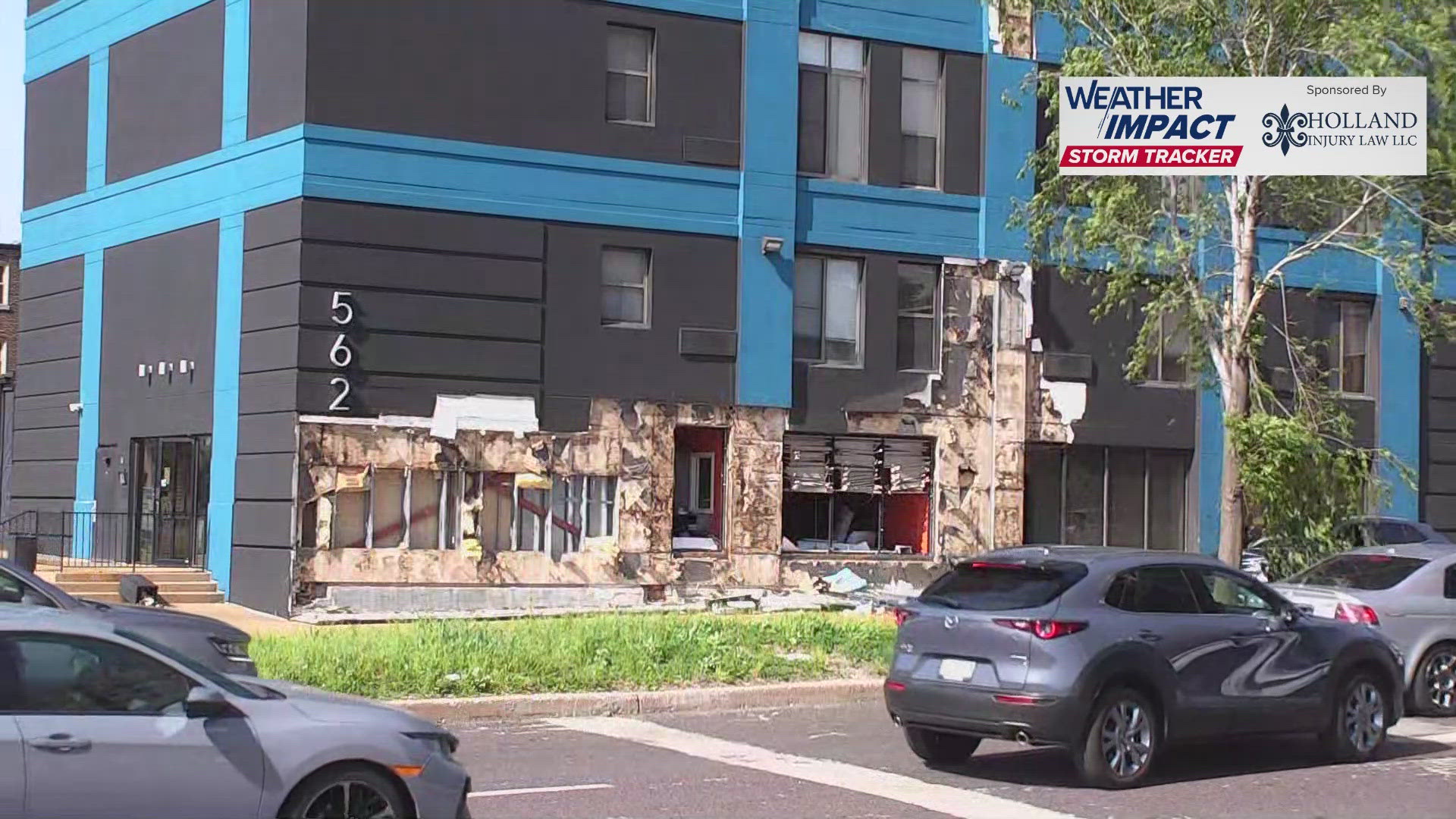Here's what Delmar Boulevard looks like after severe storms in St. Louis